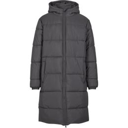 Winterjacke Urban Classics "Urban Classics Mens Long Puffer Coat", Herren, Gr. L, magnet, 100% Polyester, unifarben, normal, ohne Ausschnitt, Jacken