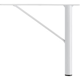 M&ouml;belfu&szlig; HAMMEL FURNITURE "Mistral / Mistral Kubus Bein, St&uuml;tzfu&szlig;", wei&szlig;, H:20cm &Oslash;:2cm, Metall, M&ouml;belf&uuml;&szlig;e, M&ouml;belfu&szlig;, Metall, in mehreren Farben, H&ouml;he: 20 cm