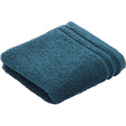 Gästehandtücher Vossen "Calypso Feeling", blau (poseidon), B:30cm L:50cm, Walkfrottier, Obermaterial: 100% Baumwolle, Handtücher, im Set, VEGAN