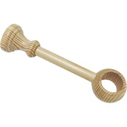 Gardinenstangenhalter Gardinia "Träger geschlossen für Ø 28 mm" Gr. 1, beige (kiefer), L:17cm Ø:2,8cm, Gardinenstangenhalterungen, Serie Gardinenstangen-Set Lugano Classic Ø 28 mm