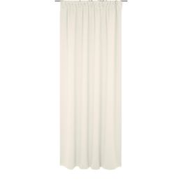 Vorhang WIRTH "Newbury", beige (creme), B:130cm H:185cm, Baumwolle, Polyester, Gardinen, nach Ma&szlig;