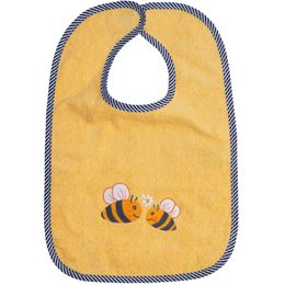 Wörner Lätzchen WÖRNER "Bienen Klettlatz", Baby, gelb, Baumwolle, Lätzchen, mit Klettverschluss, maschinenwaschbar, trocknergeeignet