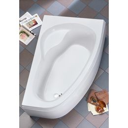 Badewanne Ottofond "Loredana", weiß, B:110cm H:61cm L:175cm T:110cm, Sanitäracryl, Badewannen, mit Wannenträger