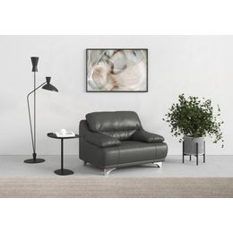 Sessel COTTA "Maranello", grau (fango), B:118cm H:86cm T:93cm, Sessel, Sessel