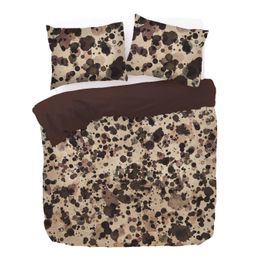 Bettwäsche Kayori "Nihon", beige (natur), B/L: 155cm x 220cm, 1 Stk., 1 Stk., Mako-Satin, B/L: 80cm x 80cm, 2 Stk., Mako-Satin, Obermaterial: 100% Baumwolle, Bettwäsche, 100% reiner Bio-Baumwoll-Satin
