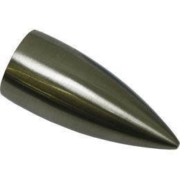 Gardinenstangen-Endst&uuml;ck Gardinia "Memphis", silber (edelstahlfarben), L:5,2cm, Gardinenstangenendst&uuml;cke, Gardinenstangen-Endst&uuml;ck, Serie Einzelprogramm Memphis &Oslash; 16 mm