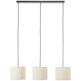 Brilliant Pendelleuchte "Teddy", beige, 3, 1 Stk., Leuchten, flauschiger Teddystoff, 150 x 94 x 23 cm, E27, kürzbar, Textil, beige