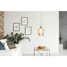 Kayoom Hängeleuchte "Bianca", rosa, Ø 20cm H: 34cm, 1 Stk., Leuchten, handgefertigt, modern