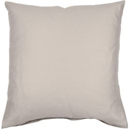 Kissenbezug Janine "Colors Mako Satin", grau, B:50cm L:50cm, Mako-Satin, Obermaterial: 100% Baumwolle, Kissenbezüge, mit Reißverschluss, uni Kissenhülle, feinfädig, 100% Baumwolle