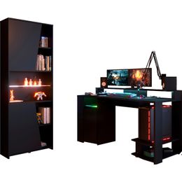 Jugendzimmer-Set Parisot "Gaming - Set", schwarz, Schlafzimmermöbel-Sets, Gaming-Set