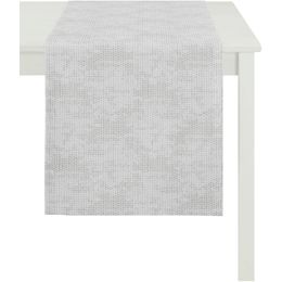 Tischläufer Apelt "2914 Loft Style", grau, B:48cm L:140cm, Polyester, Viskose, Tischdecken