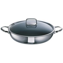 Schulte Ufer Schmorpfanne SCHULTE-UFER "Romana i XXStrong", silber (silberfarben), Ø:32cm, Pfannen, Induktion