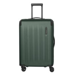 Hartschalen-Trolley Travelite "DYNAMIIC, verschiedene Größen und Farben", Gr. B/H/T: 46cm x 66cm x 26cm 69 l, grün, ABS, unifarben mit Farbeinsätzen, Koffer, Hartschalen-Koffer auch in XL ABS Volumenerweiterung bei S+/M/L