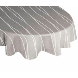 Tischdecke WIRTH "DALLAS" Gr. 1, braun, B:130cm L:190cm, Kunstfaser, Tischdecken