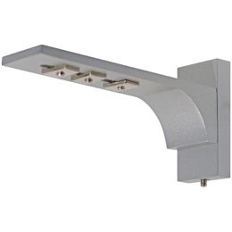 Wandträger Indeko, silber (silberfarben), Gardinenstangenhalterungen, für Innenlaufsysteme