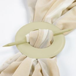 Raffspange Liedeco, beige, &Oslash;:10,5cm, Obermaterial: 100% Holz, Raffhalter, aus Holz