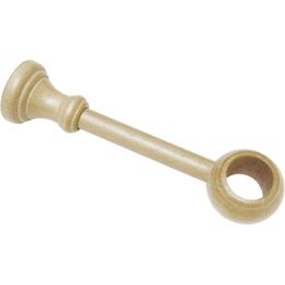 Gardinenstangenhalter Gardinia "Träger geschlossen für Ø 28 mm" Gr. 1, beige (natur), L:17cm Ø:2,8cm, Gardinenstangenhalterungen, Serie Gardinenstangen-Set Lugano Classic Ø 28 mm