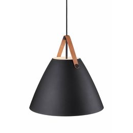 Pendelleuchte "STRAP 48", schwarz, 1, Ø 48cm H: 48cm, design for the people, Leuchten, Hängeleuchte, Hängelampe, dimmbar