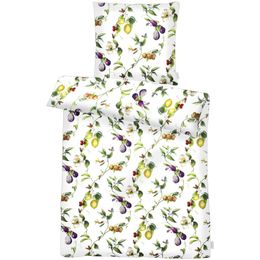 Bettwäsche Apelt "Limone Gots", bunt, B/L: 155cm x 220cm, 1 Stk., 1 Stk., Mako-Satin, B/L: 80cm x 80cm, 2 Stk., Mako-Satin, Obermaterial: 100% Baumwolle, Bettwäsche, Bio-Baumwolle, Pflegeliecht