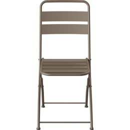 Klappstuhl Essentials "Breeze", braun (cappuccino), B:43 T:53, Stahl, Stühle, Bistro Klappstuhl Metall – cappuccino