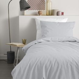 Bettw&auml;sche Cinderella "Morning", grau (hellgrau), B/L: 155cm x 200cm, Flanell, B/L: 80cm x 80cm, 2 Stk., Flanell, Obermaterial: 100% Baumwolle, Bettw&auml;sche, Bettw&auml;sche, Cinderella