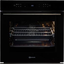 Bauknecht Einbaubackofen "BBI78HT1SK", Standardmodul: A+ (A+++-D), schwarz, Backöfen, AirFry-Funktion, Pizzafunktion, 1-fach-Teleskopauszug, Hydrolyse