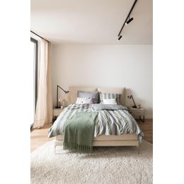 Schöner Wohnen Kollektion Wendebettwäsche "Panel", lila, B/L: 135cm x 200cm, 1 Stk., 1 Stk., Renforcé, B/L: 80cm x 80cm, 2 Stk., Renforcé, 100% Baumwolle, SCHÖNER WOHNEN-KOLLEKTION, Bettwäsche, aus reiner Baumwolle und kleinem Stehsaum