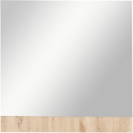 Garderobenspiegel Innostyle "FUN Wandspiegel", braun (artisan eiche), B:84cm H:84cm T:2cm, Holzwerkstoff, Spiegelglas, Spiegel, Spiegelfläche 74 x 84 cm