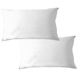 Kissenbezüge Cinderella "Premium Molton", weiß, B:40cm L:80cm, Flanell, Obermaterial: 100% Baumwolle, Kissenbezüge, Cinderella