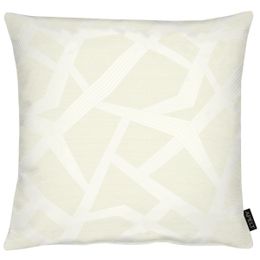 Kissenhülle Apelt "Domino", beige (natur), B:46cm L:46cm, Polyester, Polyester, Kissenbezüge