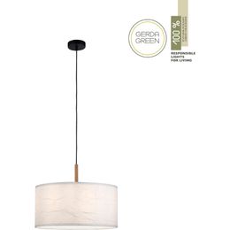 JUST LIGHT Pendelleuchte "GREEN SOFI", weiß, 1, H: 60cm, 1 Stk., Leuchten