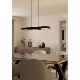 Eglo Hängeleuchte "BARBANO-Z", schwarz, 3, Ø 0 H: 110cm, 1 Stk., Leuchten, App und Sprachsteuerung Alexa, ‎82 x 30 x 110 cm, exkl. Fernbedienung