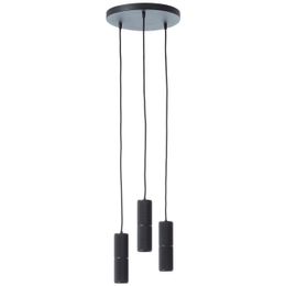Brilliant Pendelleuchte "Marty", braun (sand schwarz), 3, Ø 30cm, 1 Stk., Leuchten, LED-Pendellampe, D: 30 cm, 3x 350 lm, 3000 K, Aluminium