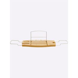 Badaccessoire-Set HEINE HOME, beige (natur), Edelstahl, Badaccessoires-Sets