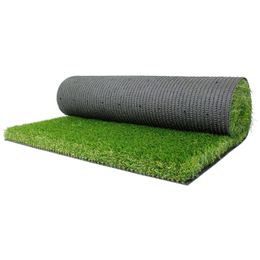 Kunstrasen "MEGAN, Made in Netherlands", gr&uuml;n, B:200cm H:40mm L:1.200cm, Polyethylen (PE), Polypropylen, PRIMAFLOR-IDEEN IN TEXTIL, Teppiche, nat&uuml;rliche Optik, mit Drainagefunktion, ideal f&uuml;r Balkon & Terrasse