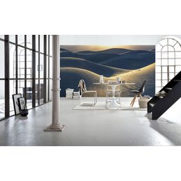 Fototapete Komar "Digitaldruck Vlies - Body Lines - Größe 500 x 250 cm", beige (beige,grau), Rollen:, Vlies, Tapeten, Wohnzimmer, Schlafzimmer