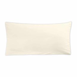 Kissenbezug Irisette "Porto 20", beige (creme), B:40cm L:80cm, Baumwolle, Obermaterial: 95% Baumwolle, 5% Elasthan, Kissenbezüge, besonders elastisch, weich, pflegeleicht und bügelfrei