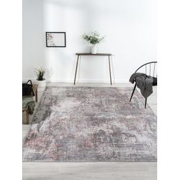 Teppich "Avery", bunt (grau, braun, terrakotta), B:200cm H:10mm L:290cm, Polyester, MyFlair MÖBEL & ACCESSOIRES, Teppiche, Kurzflor, modernes Design, waschbar, In- und Outdoor geeignet