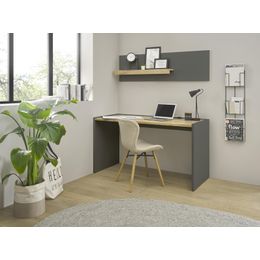 Büromöbel-Set Inosign "CiTY/GiRON", grau (anthrazit), B:143cm H:180cm T:63cm, Arbeitsmöbel-Sets