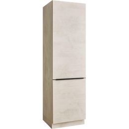 Kühlumbauschrank BASIC BY BALCULINA "Sanibel Küchenschrank, Küchenhochschrank BxHxT 60 x 210 x 58 cm", weiß (chromix weiß), B:60cm H:210cm T:58cm, FSC-zertifizierter Holzwerkstoff, Schränke, Breite 60cm, 2 Türen, 2 Einlegeböden für Kühlschrank 88er oder 178er