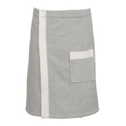 Kilt Carl Ross "80200" Gr. 55, weiß (silber, sanftes weiß), 55/140, Frottier, Hausmäntel