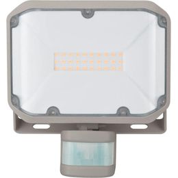 Fa.Brennenstuhl LED Außen-Wandleuchte BRENNENSTUHL "AL 2050", grau (grau, transparent), B:4,9cm H:19,4cm L:18cm, Leuchten, mit PIR und Bewegungsmelder
