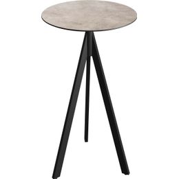 Klapptisch Essentials "Infinity", schwarz (schwarz, moonstone, schwarz), B:70cm H:110cm T:70cm, Pulverbeschichteter Stahl + HPL Tischplatte, Tische, in verschiedenen Ausführungen