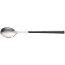 Pinti Inox Kaffeelöffel PINTINOX "Sushi Moka Satin", grau (edelstahlfarben, anthrazit), 6 Stk., Edelstahl, Kunststoff, Esslöffel, Kaffeelöffel, Edelstahl 18/0 mit Kunststoffgriff in Holzoptik satiniert
