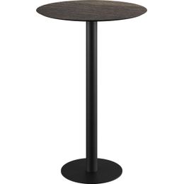 Klapptisch Essentials "Urban", schwarz (schwarz, riverwashed wood, schwarz), B:70cm H:109,2cm T:70cm, Pulverbeschichteter Stahl, Tische, Klapptisch, in verschiedenen Ausf&uuml;hrungen