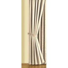 Raffhalter WIRTH "Jasmin", beige (natur), B:60cm H:6cm, Viskosemischung, Raffhalter