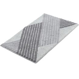 Badematte Kleine Wolke "Cross", grau (anthrazit), H:20mm, Polyacryl, Badematten, Badteppich, modernes Design