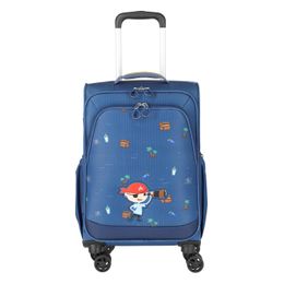 Kinderkoffer Travelite "MINIMOVER 4w Kindertrolley", Gr. B/H/T: 35 x 55 x 20 36, blau, Polyester, festlich, Koffer