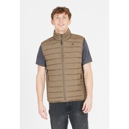Steppweste WHISTLER "Edge", Herren, Gr. XXL, grün, 100% Polyester, normal, hoch geschlossener Ausschnitt, Westen, mit angenehm leichter und wärmender Wattierung