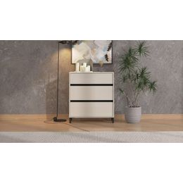 Kommode Inosign "Marron, Schubkastenkommode, Höhe 90 cm, Breite 80 cm", kaschmir, eichefarben, B:80cm H:90cm T:40cm, FSC-zertifizierter Holzwerkstoff, Sideboards, in 2 Breiten 80 und 157 cm, mit geräumigen Schubladen